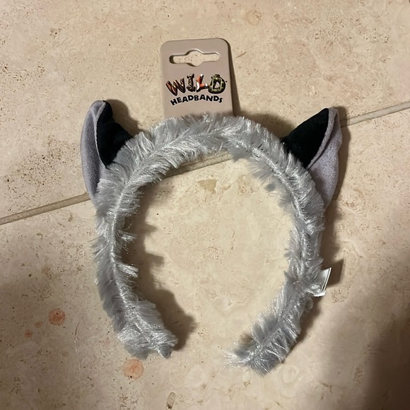 Costumes | New Wild Headbands Grey With Black Wolf Design | Poshmark